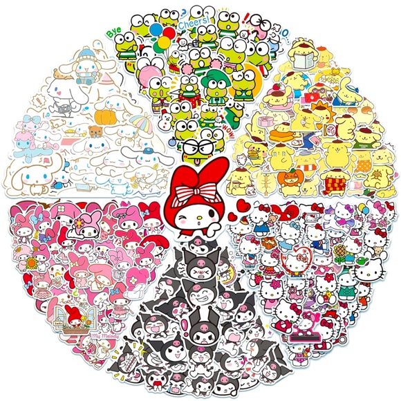 Sanrio | Office | Kawaii Sanrio Sticker Grab Bag Mix 2pcs Stickers ...